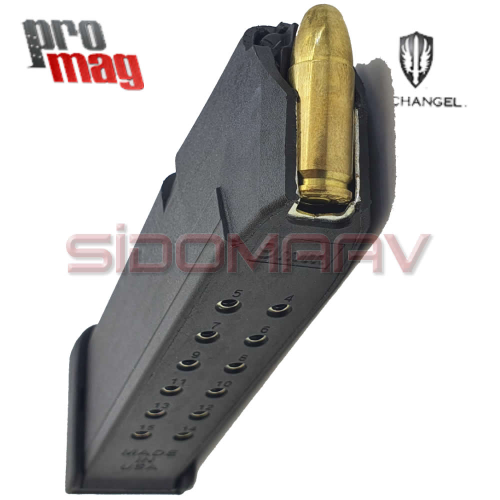 Promag Glock 19 9mm 15'Li Şarjör Satın Al | Glock 19 Şarjör Modelleri