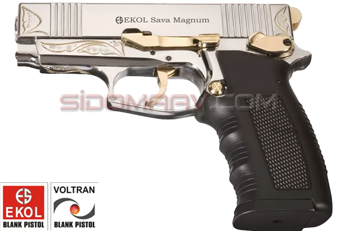 Ekol Sava Magnum Parlak Krom işlemeli Kurusıkı Tabanca | Sidomaav.com