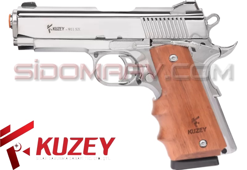 Kuzey 911 Sx Parlak Krom Ortapedik Kabza Kurusıkı Tabanca Satın Al