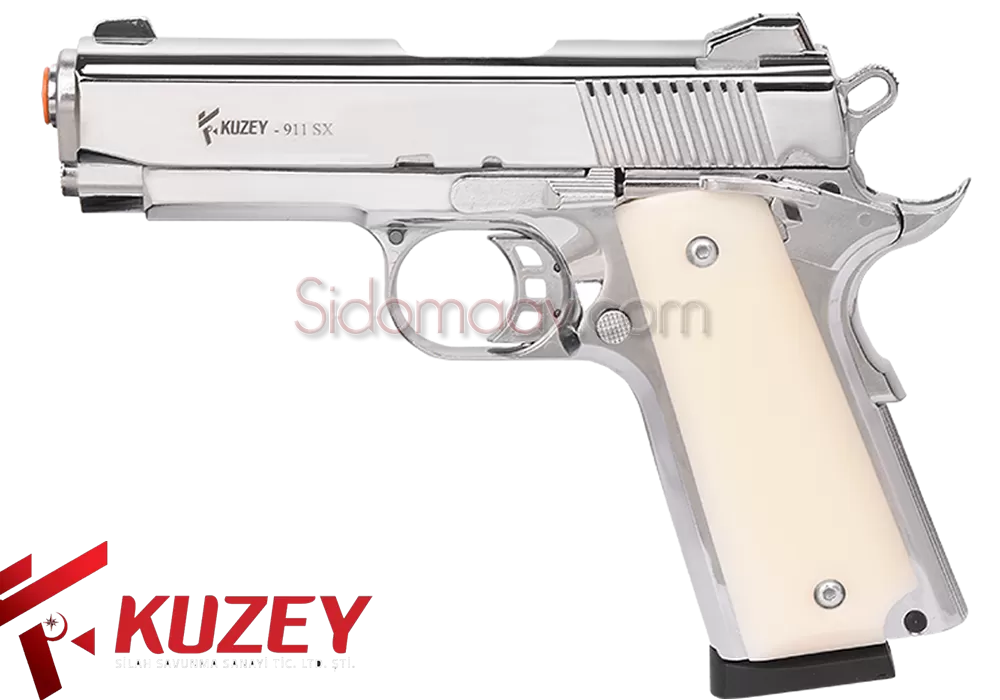 Kuzey 911 Sx Parlak Krom Sedef Kabza Kurusıkı Tabanca Satış Yeri