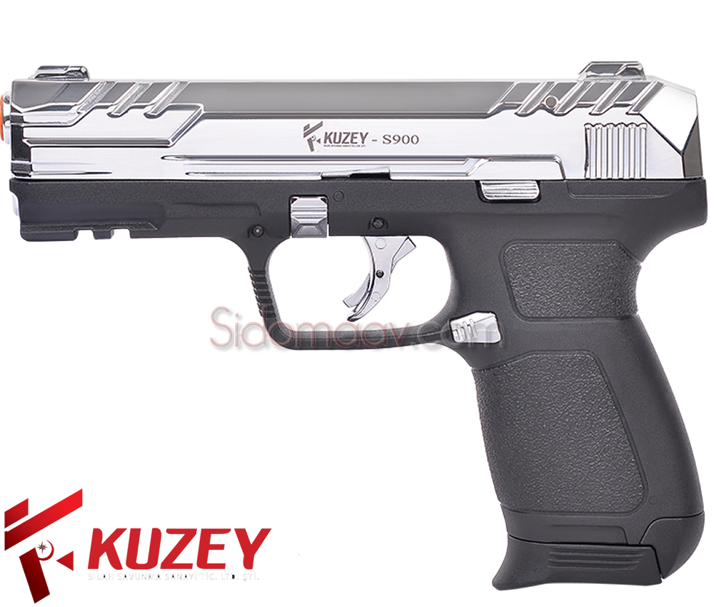 Kuzey Arms S900 Parlak Krom Kurusıkı Tabanca Satış Yeri Sidomaav.com